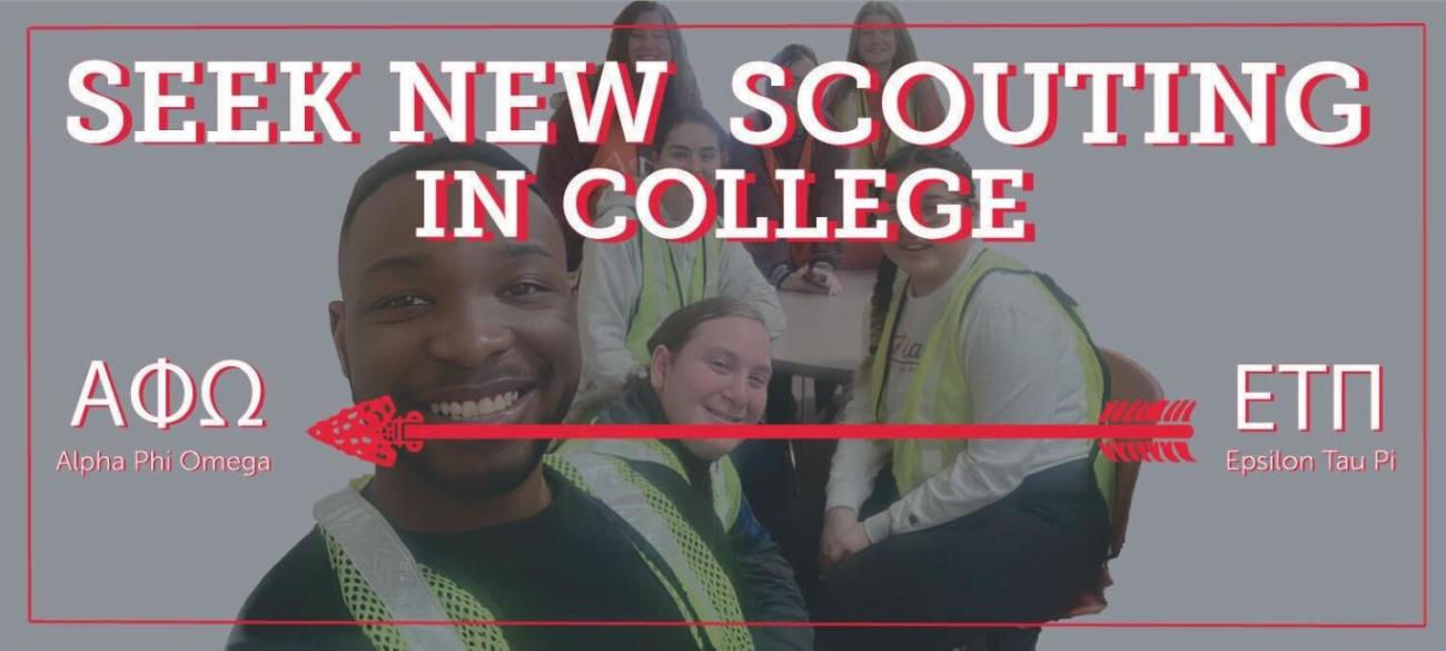 Seek New Scouting in College | Order of the Arrow, Scouting America